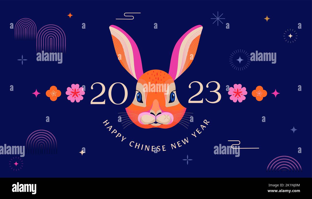 Chinese new year 2023 year of the rabbit - Chinese zodiac symbol, Lunar ...