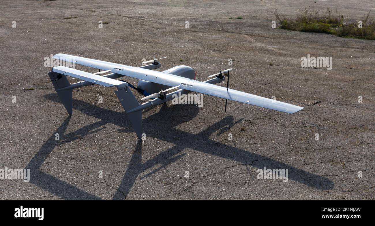 Kyiv, Ukraine. 16th Sep, 2022. Reconnaissance drone Poseidon before the ...