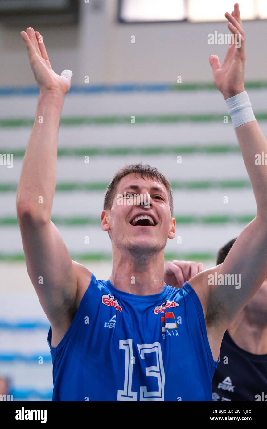 Montesilvano, Italy. 17th Sep, 2022. Brank Kopitic (SRB) exults during ...