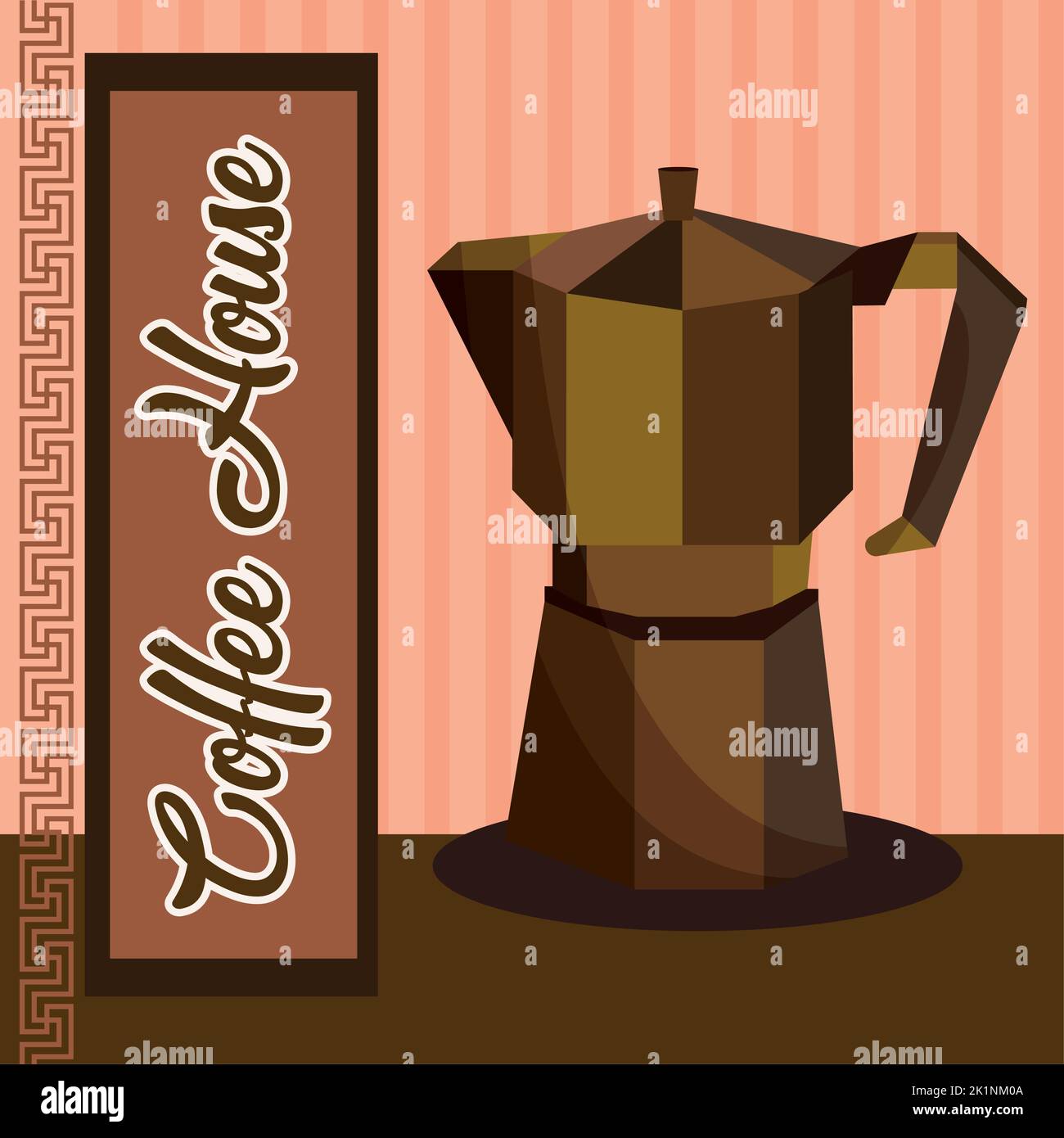 Colored coffee mocca Coffee quality house poster Vector Stock Vector ...