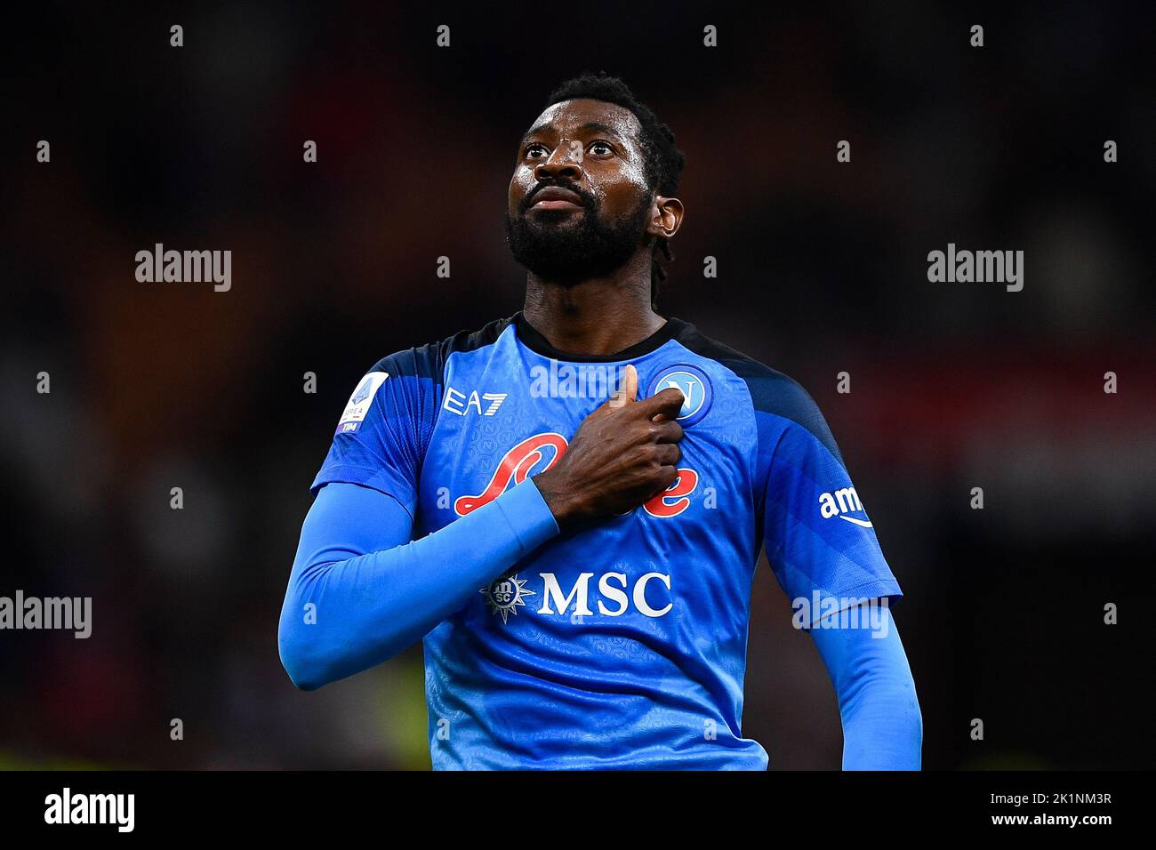 Milan, Italy. 18 September 2022. Andre Zambo Anguissa of SSC Napoli ...
