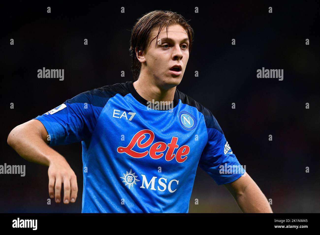 Milan, Italy. 18 September 2022. Alessio Zerbin of SSC Napoli looks on ...