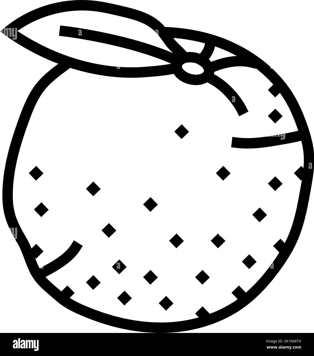 orange leaf line icon vector illustration Stock Vector Image & Art - Alamy