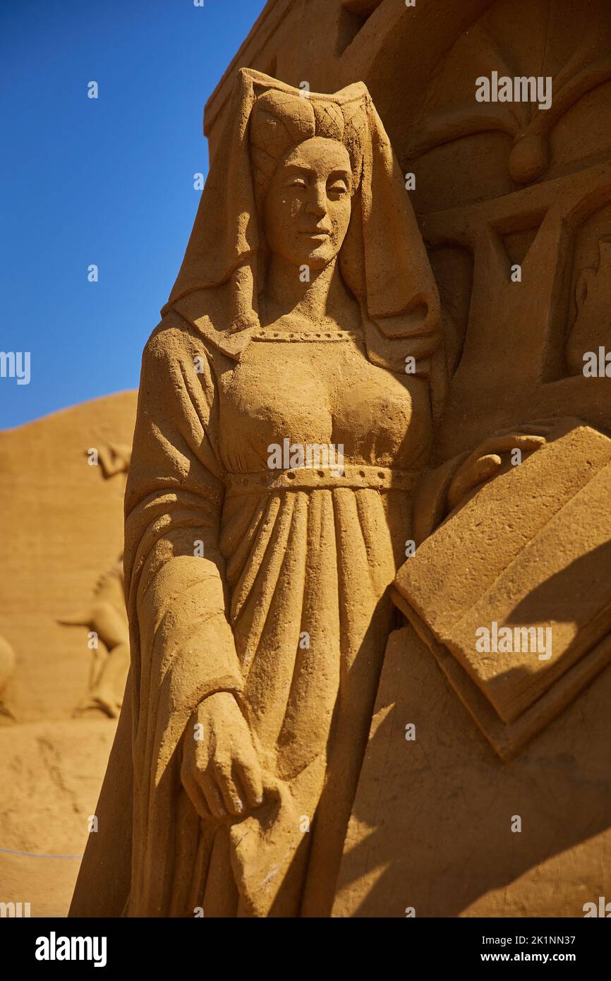 Sondervig, Denmark, June, 2022: International Sand Sculpture Festival ...