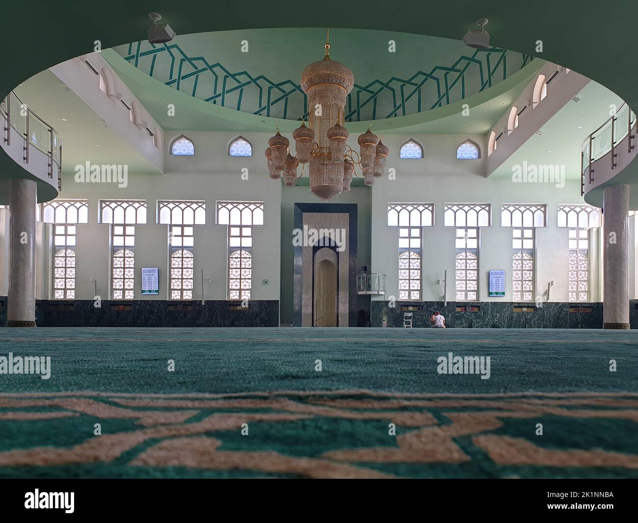 Interior of King Fahd Mosque in Sarajevo, Bosnia and Herzegovina Stock ...