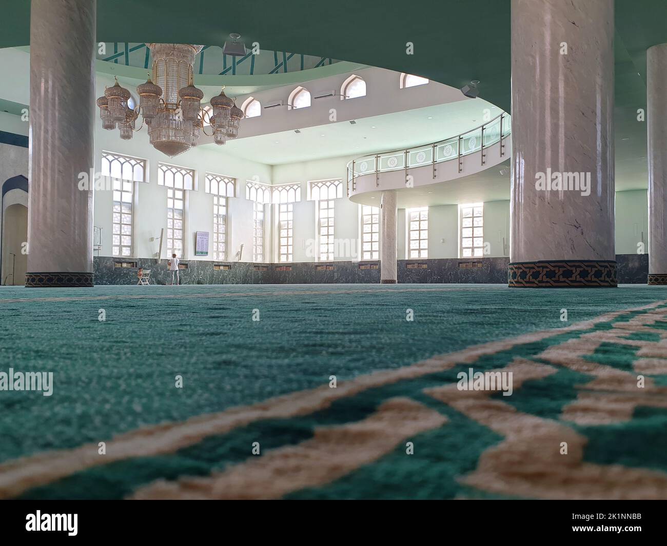 Interior of King Fahd Mosque in Sarajevo, Bosnia and Herzegovina Stock ...