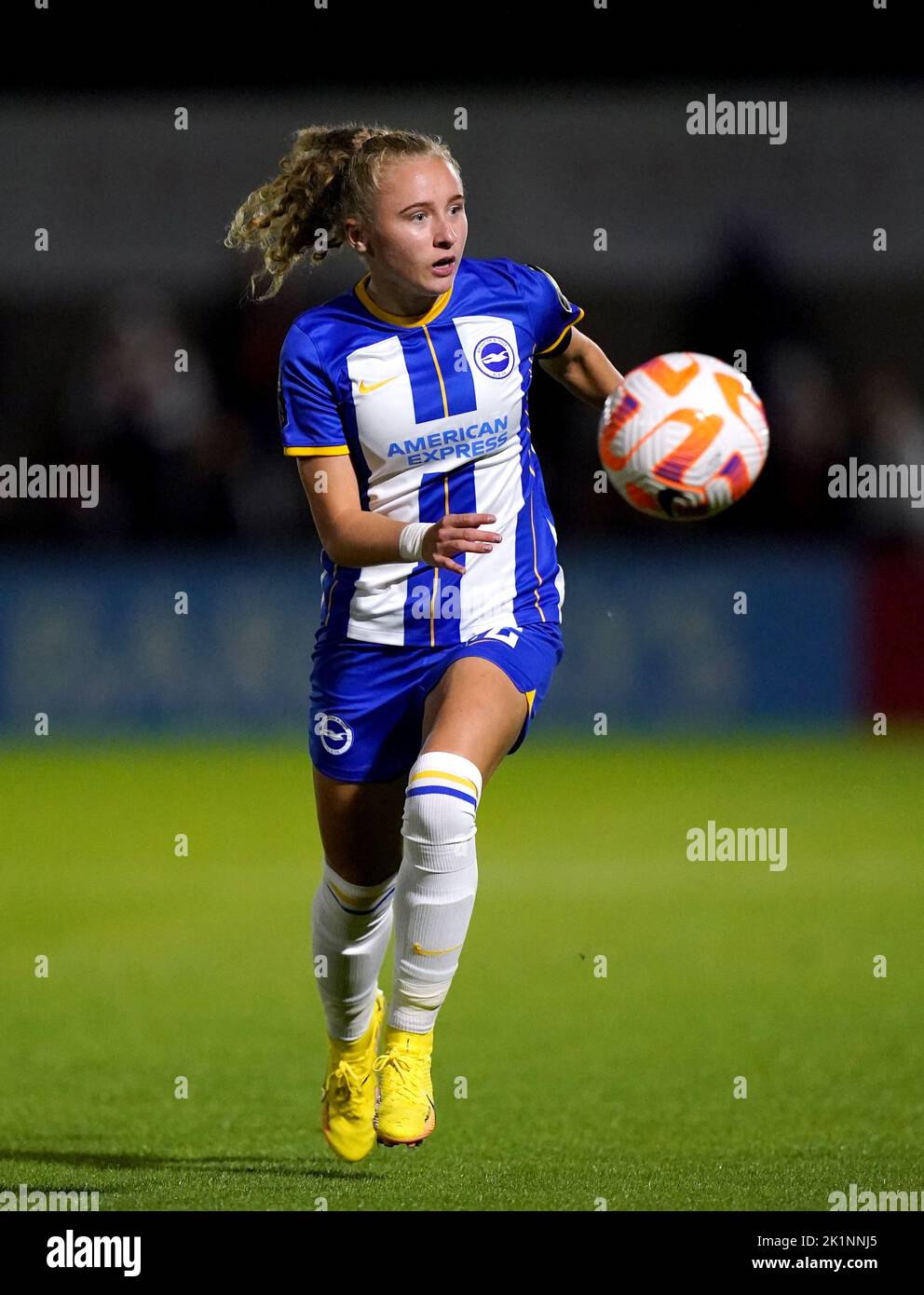 Brighton and Hove Albion's Katie Robinson during the Women's Super ...