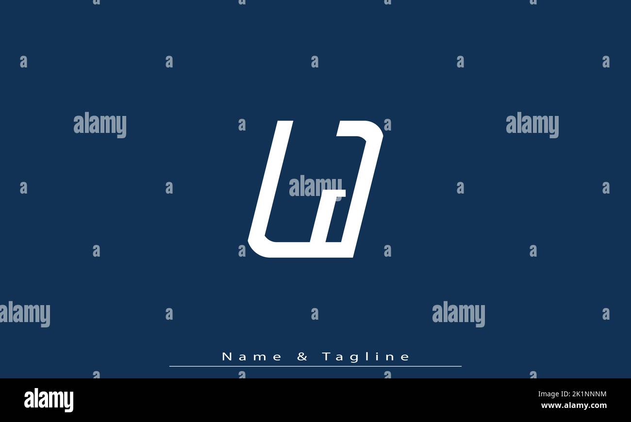 Alphabet letters Initials Monogram logo LJ , JL Stock Vector Image ...