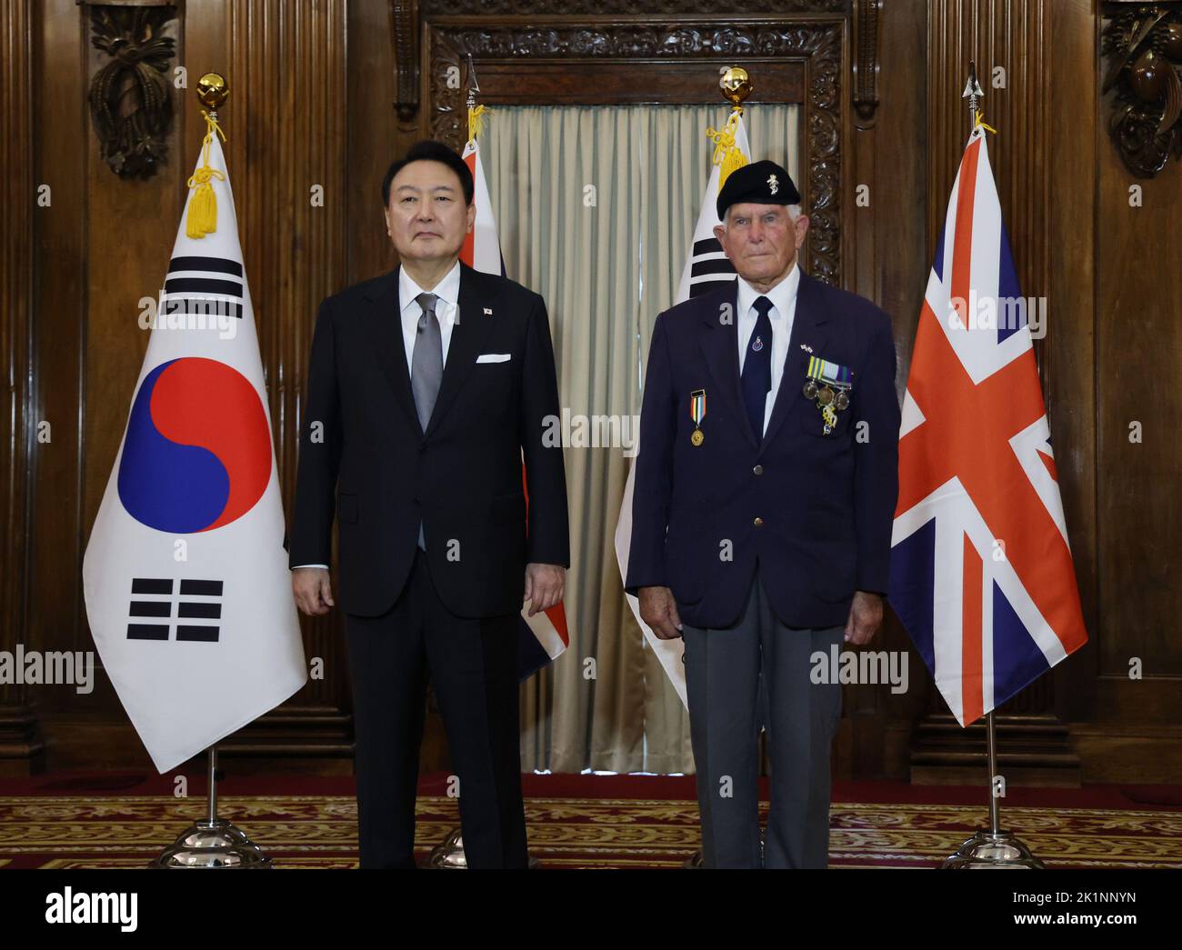 20th Sep, 2022. Yoon awards Civil Merit Medal to British veteran of ...