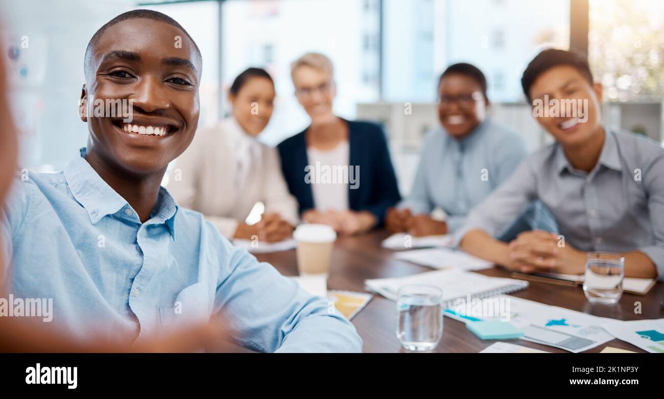 Business people, selfie and diversity in corporate meeting with unity ... Business people, selfie and diversity in corporate meeting with unity ...