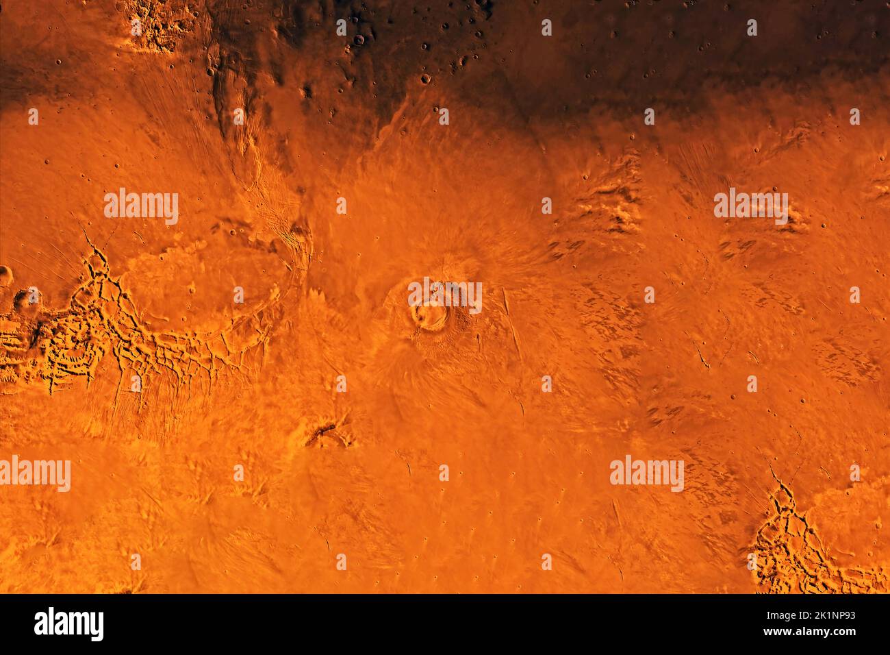 Surface of the planet Mars. Elements of this image furnished by NASA ...