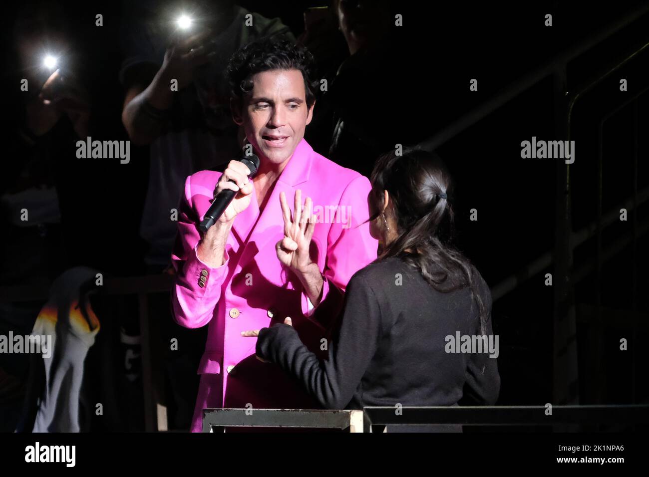 Verona, Italy, on 19 September 2022. The Lebanese singer Michael ...