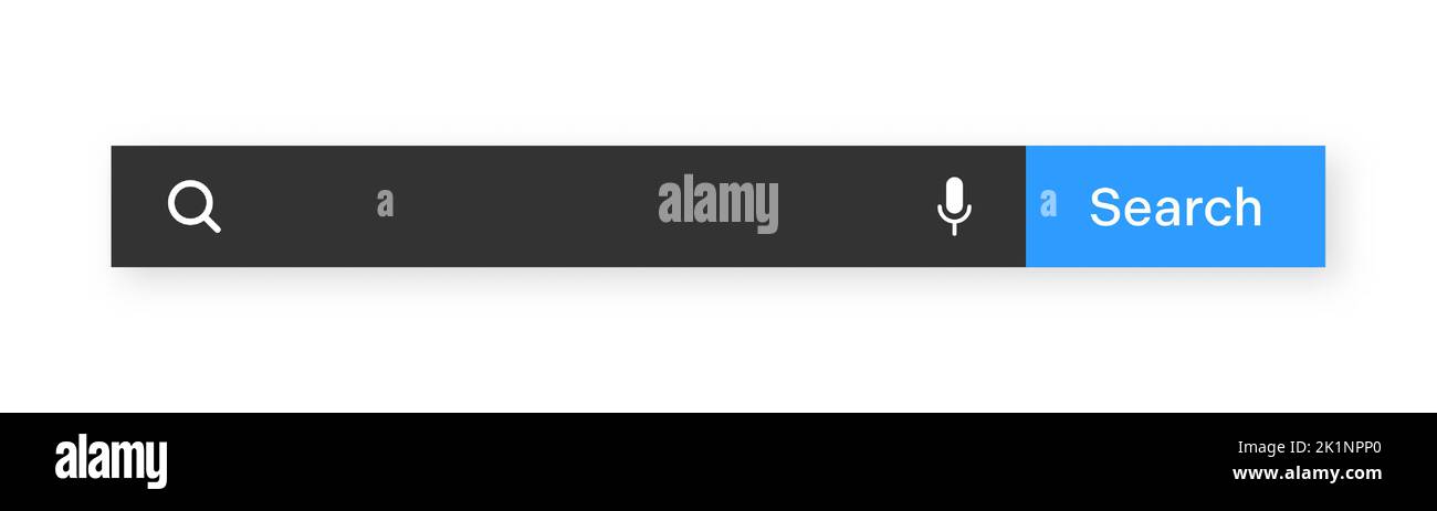 Search bar template. Internet browser engine with search box, address ...