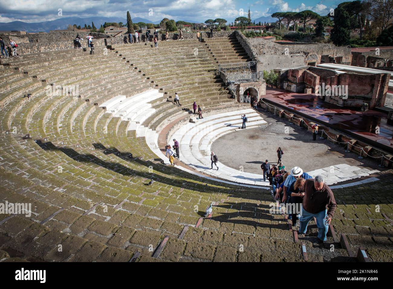 the theatre at pompeii a UNESCO World Heritage Site, Italy Stock Photo ...