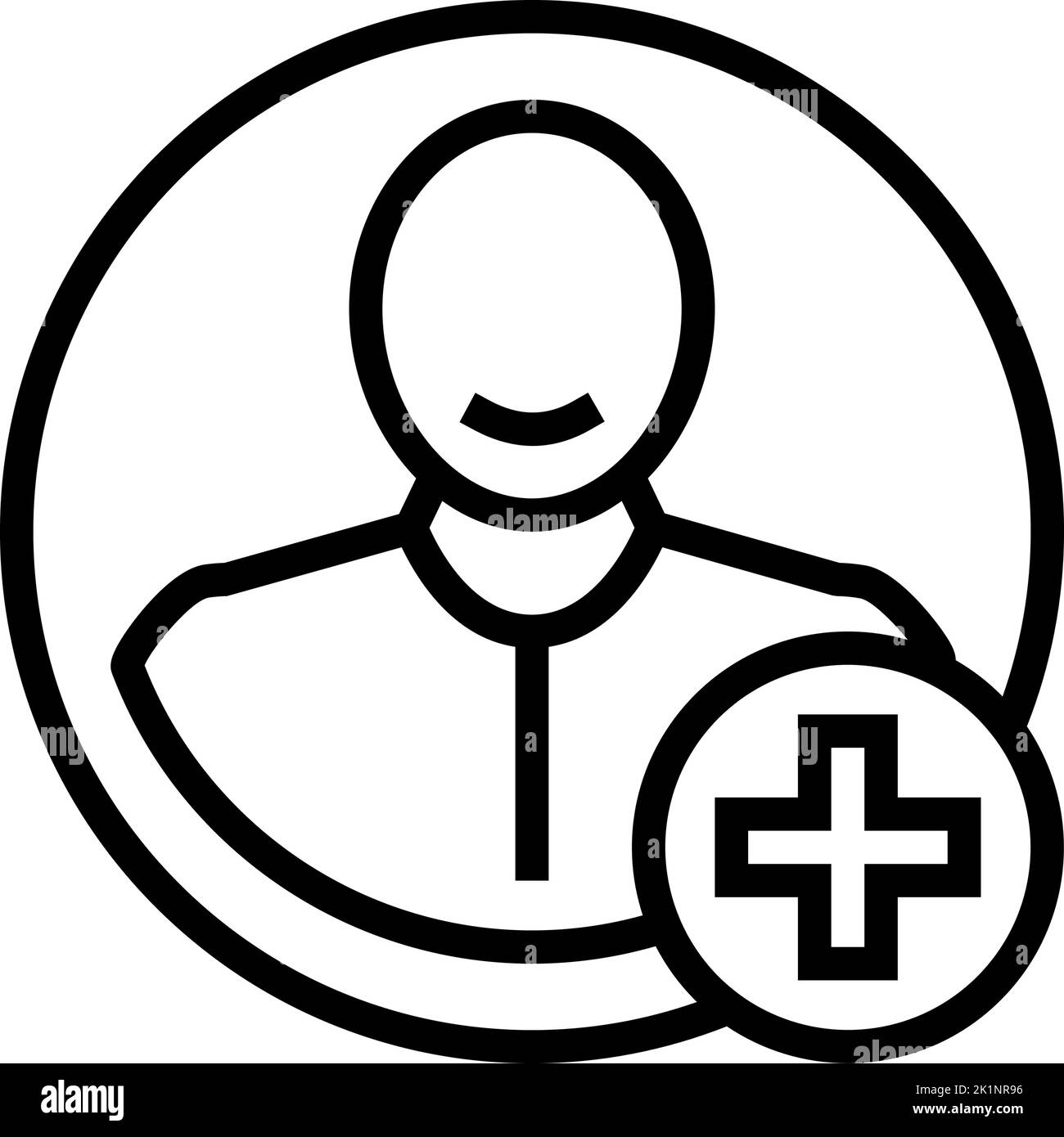 new user registration line icon vector illustration Stock Vector Image ...