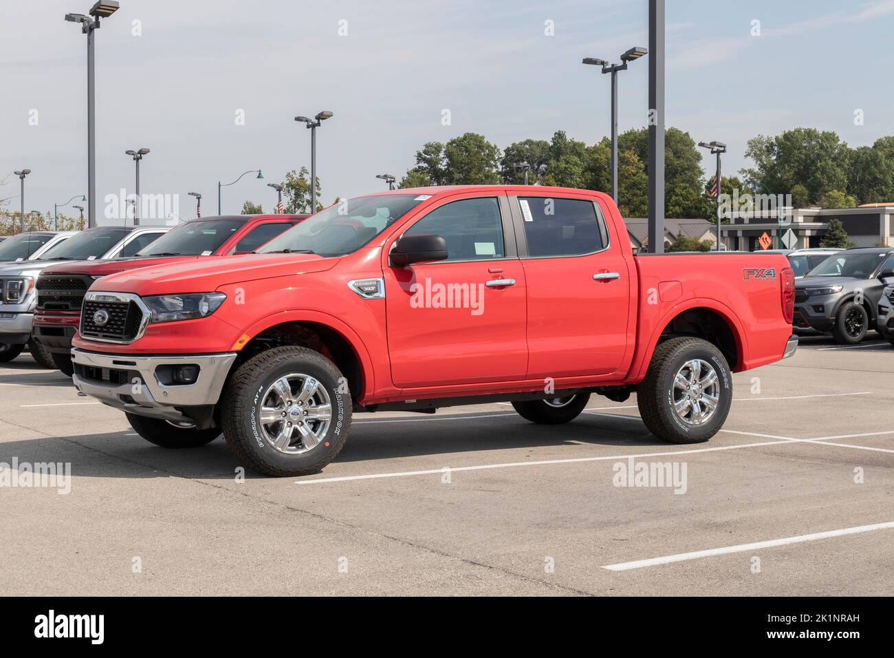 Fishers - Circa September 2022: Ford Ranger pickup truck display at a ...