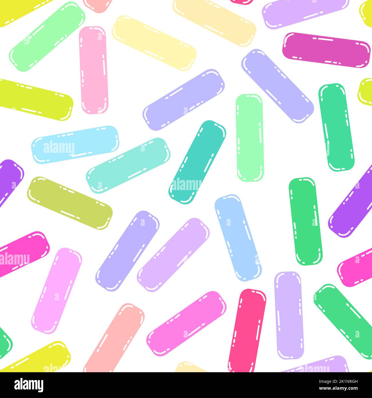 Festive sugar sprinkles seamless birthday cake pattern for wrapping ...