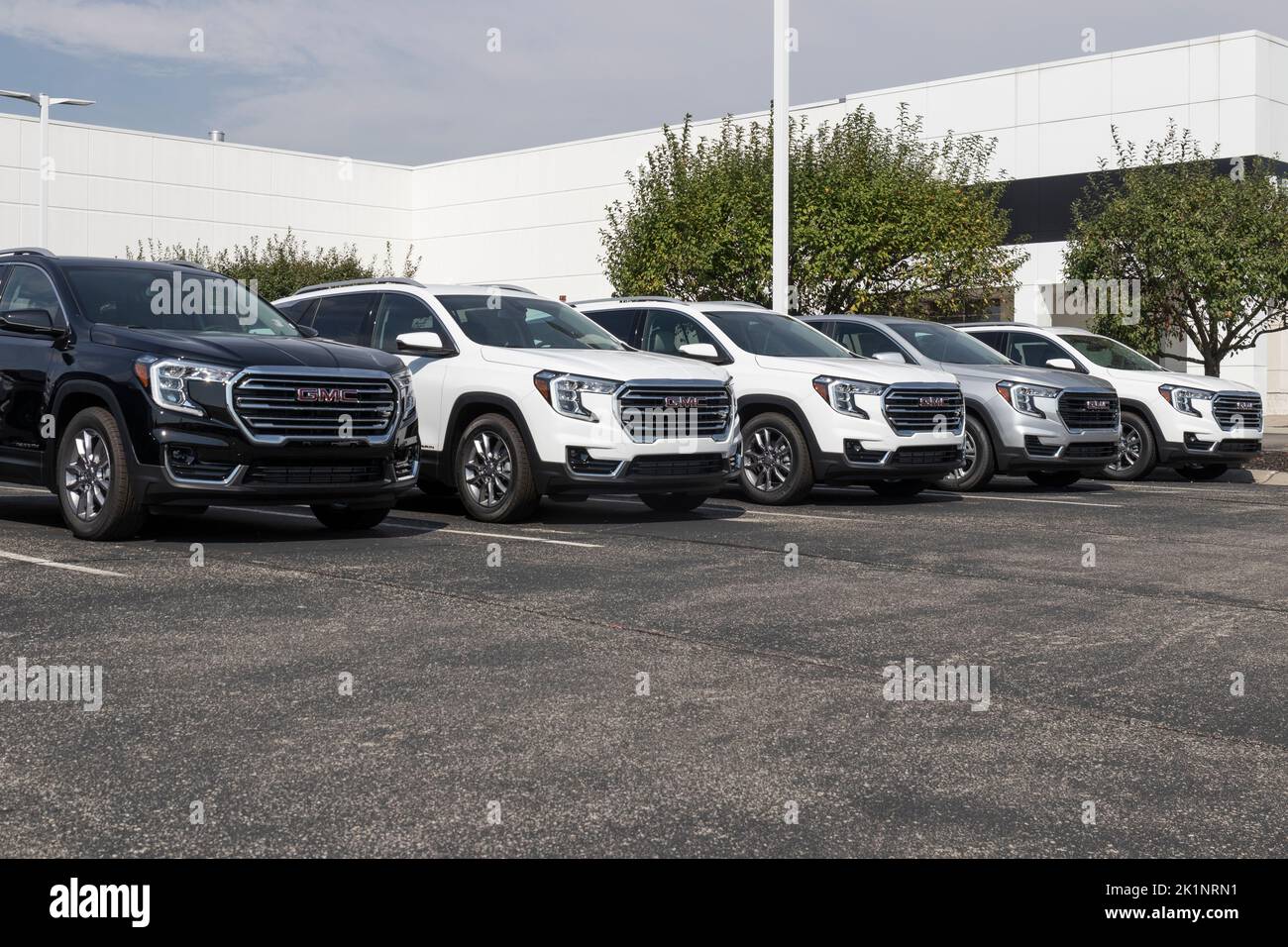Fishers - Circa September 2022: GMC Terrain SUV display at a dealership ...