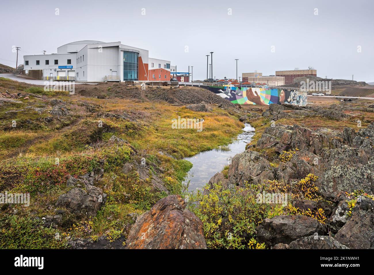 Exterior of the public hospital in Iqaluit, Nunavut, Canada Stock Photo ...