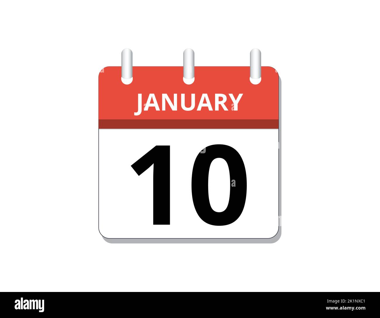 10 january icon Stock Vector Images - Alamy