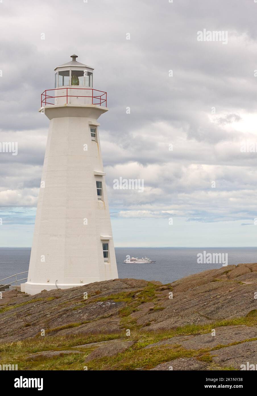 Light house at Cape Spear, Newfoundland - most easterly point in North ...
