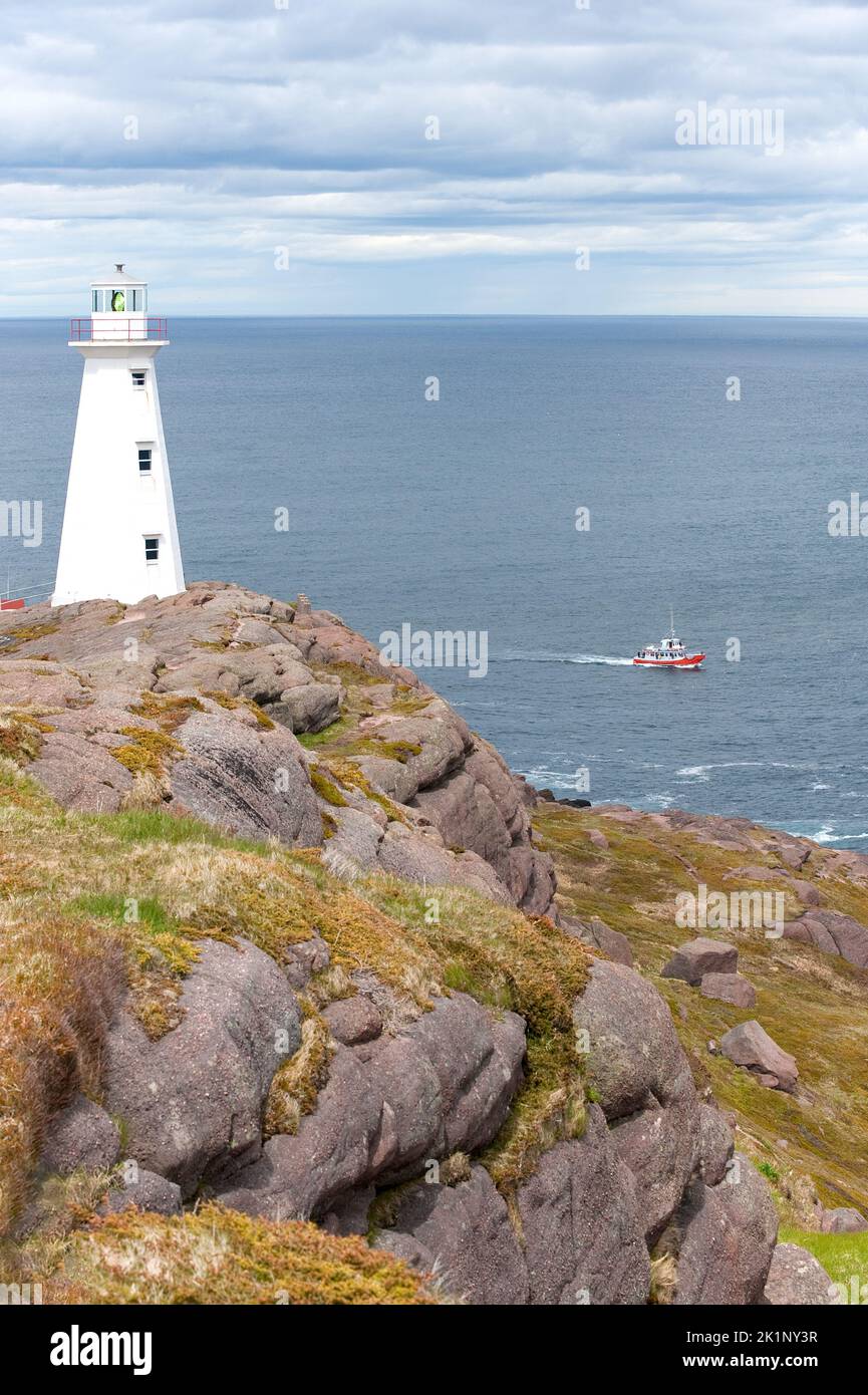 Light house at Cape Spear, Newfoundland - most easterly point in North ...