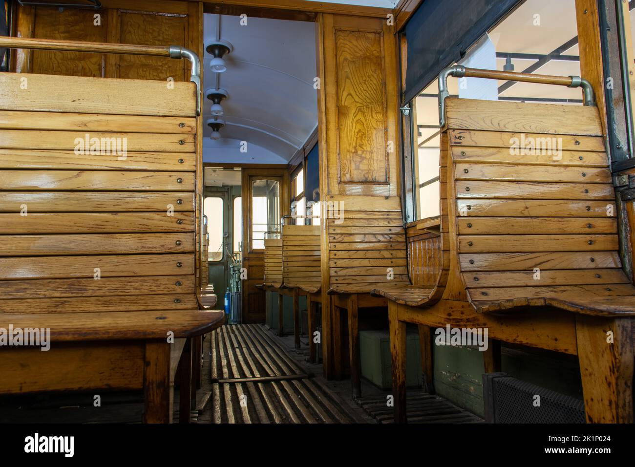 Tram carriage interior hi-res stock photography and images - Alamy