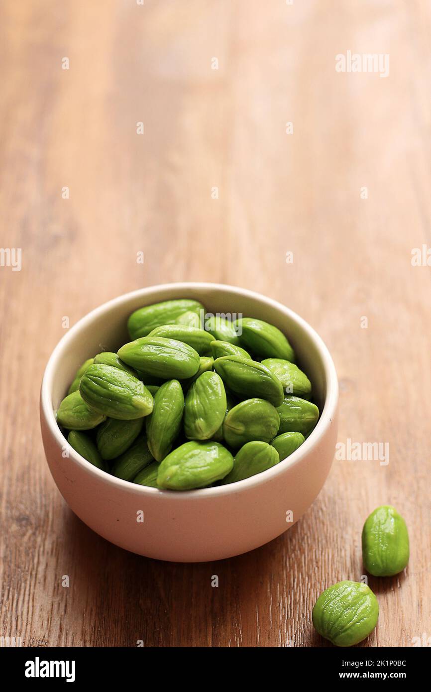 Fresh Ripe Prakia speciosa or Bitter Bean, Twisted Cluster Bean, Stink ...