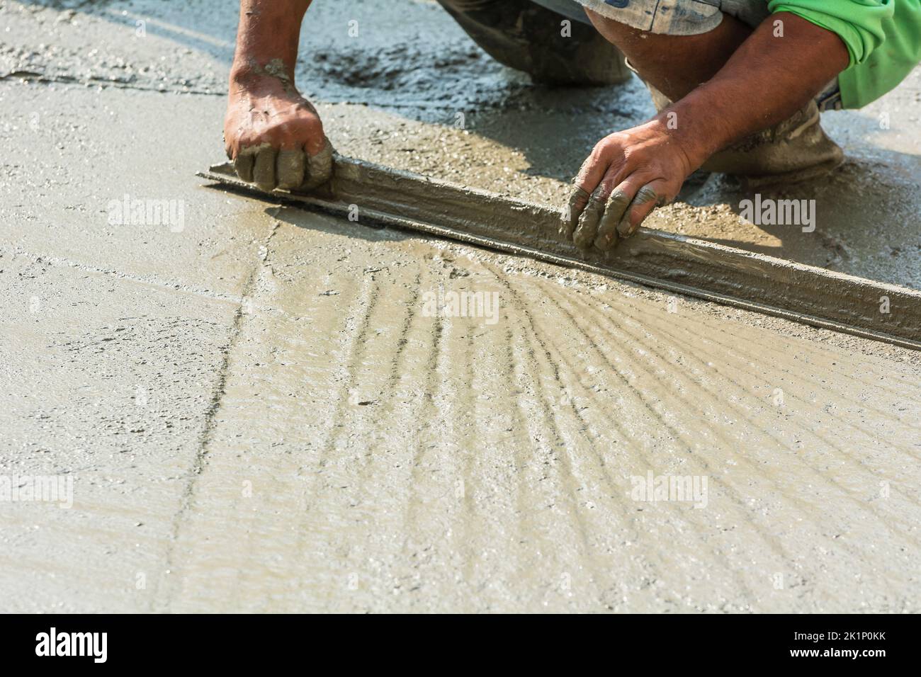 Application of ready-mixed concrete in construction Stock Photo - Alamy