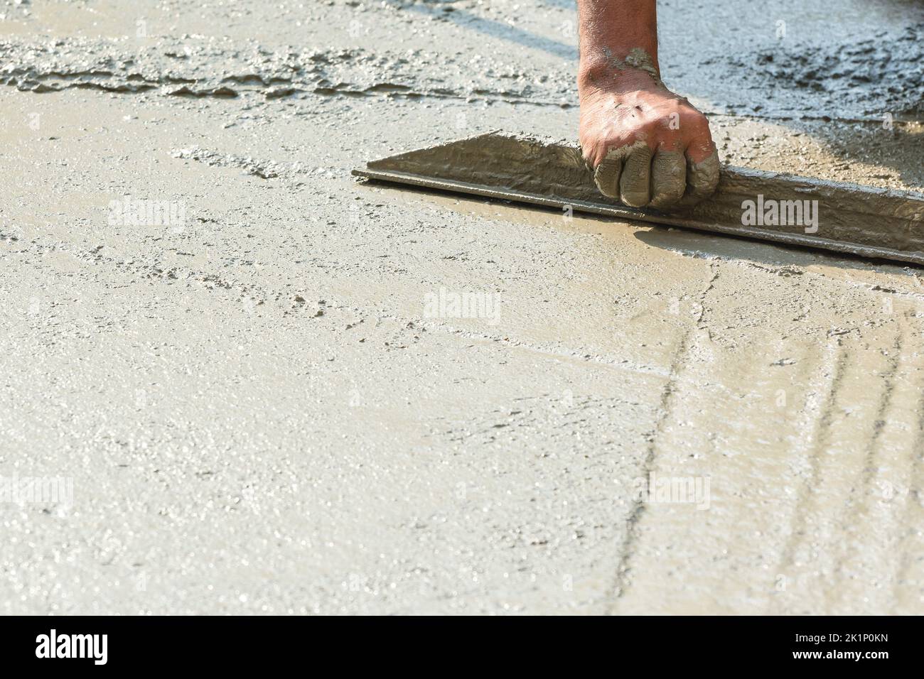 Application of ready-mixed concrete in construction Stock Photo - Alamy