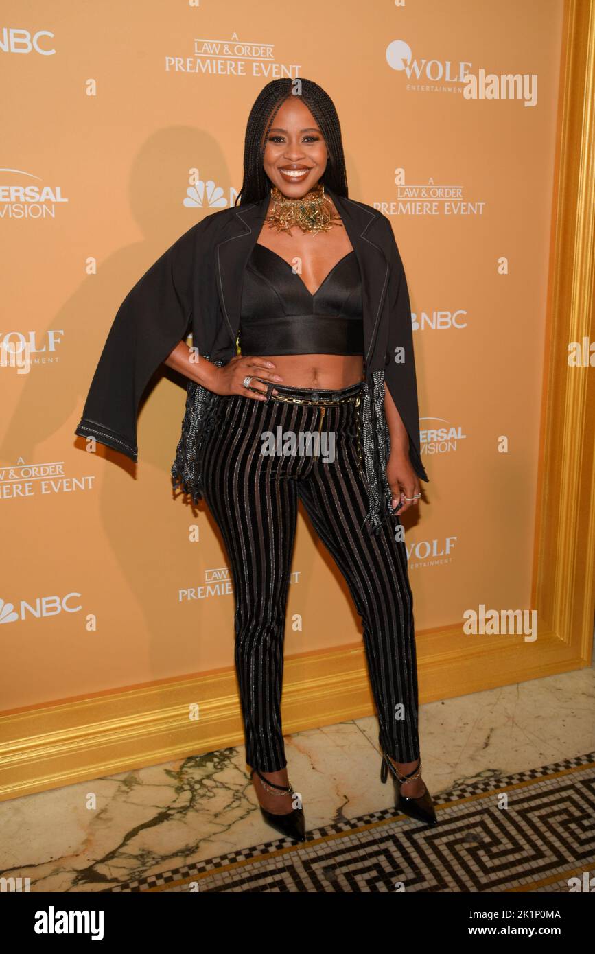 Danielle Mone Truitt attends the 'Law & Order' Season Premiere held at ...