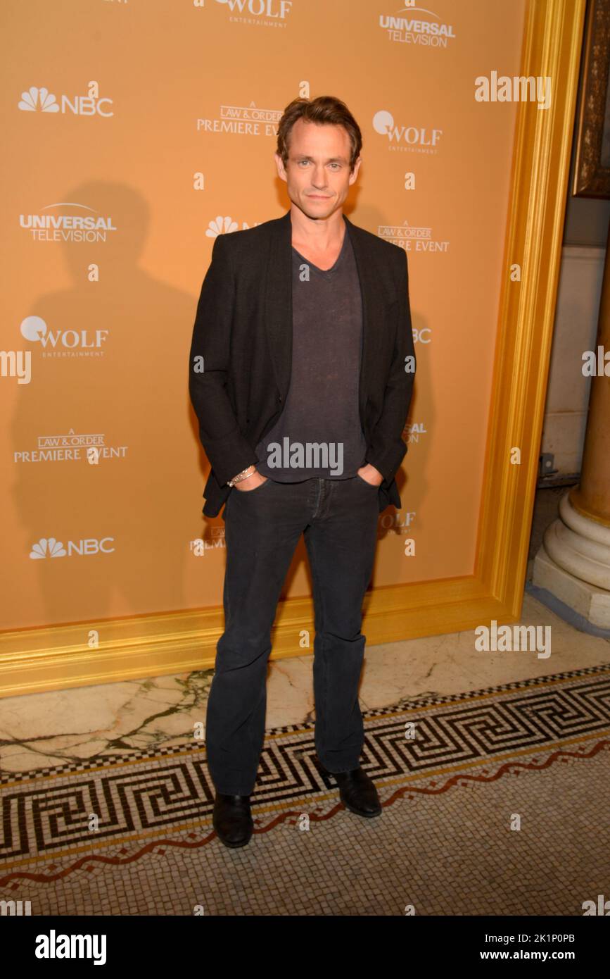 Hugh Dancy attends the 'Law & Order' Season Premiere held at Capitale ...