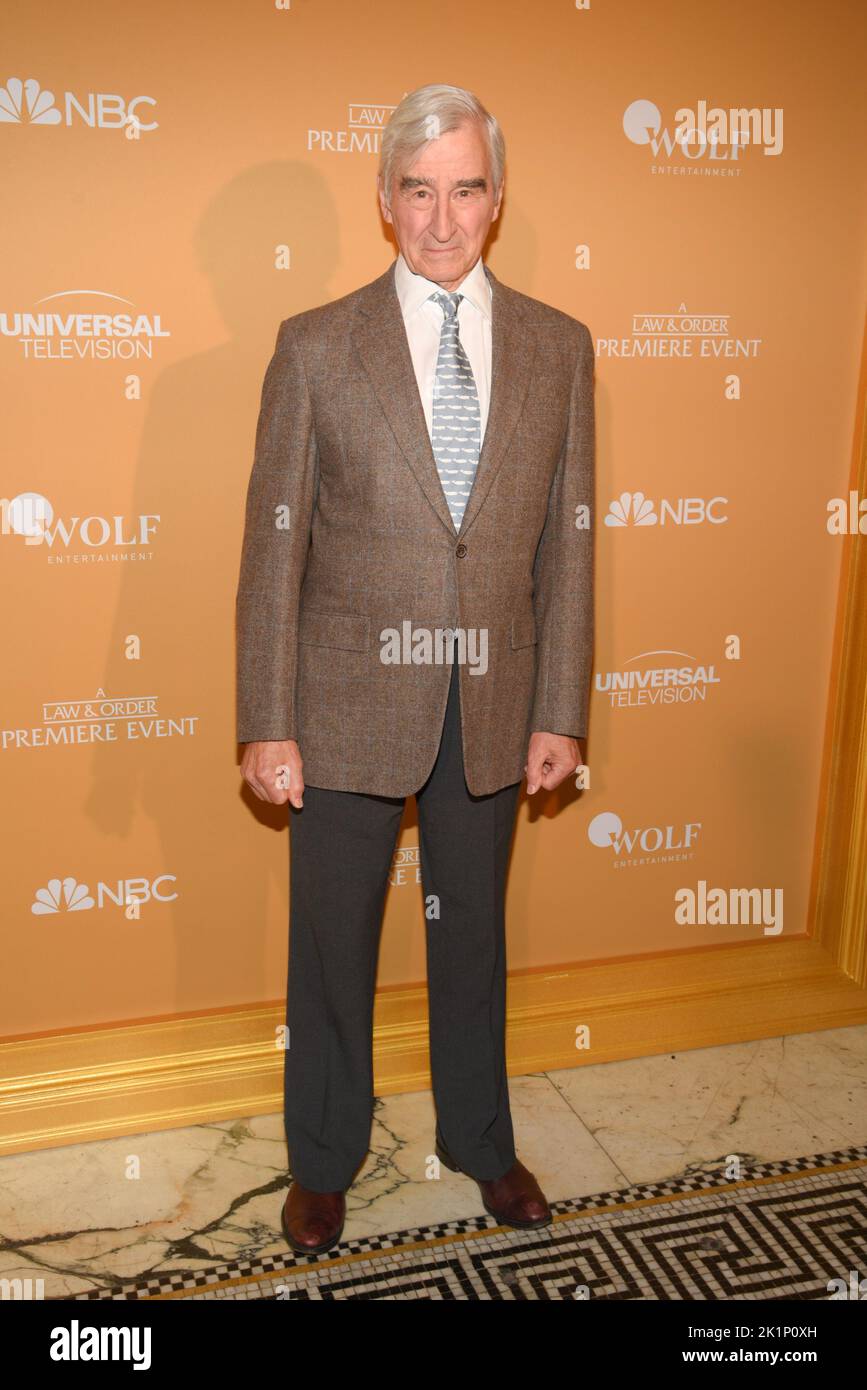 New York, USA. 19th Sep, 2022. Sam Waterston attends the 'Law & Order ...