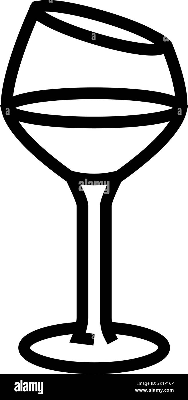 Party Wine Glass Line Icon Vector Illustration Stock Vector Image And Art Alamy