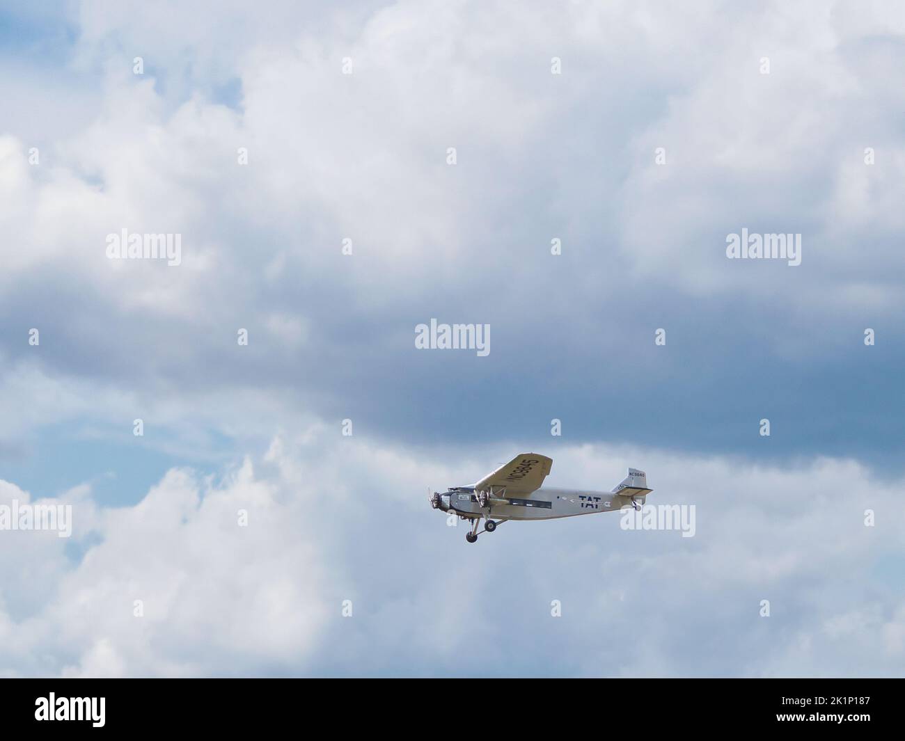 FORD TRIMOTOR TAT airline Flying at an air show in Ohio in 2022 Stock ...