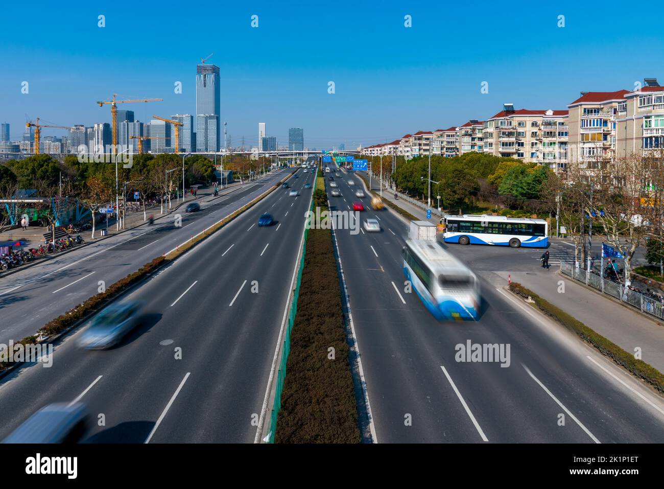 Urban Highway landscape in Shanghai, China Stock Photo - Alamy