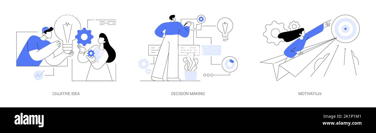 Problem solving skills abstract concept vector illustrations Stock ...