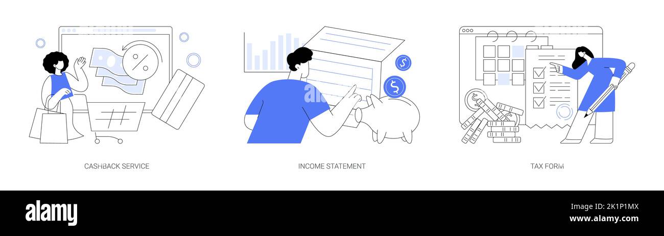Financial balance documents abstract concept vector illustrations Stock ...