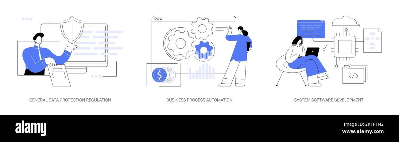 Digital transformation abstract concept vector illustrations Stock ...