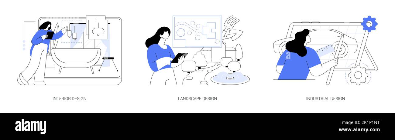 Design studio abstract concept vector illustrations Stock Vector Image ...