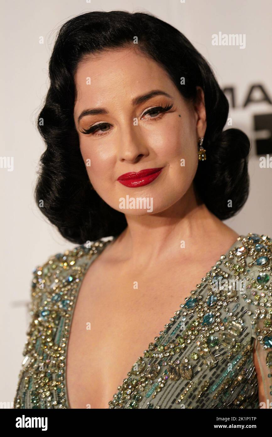 New York, NY, USA. 19th Sep, 2022. Dita Von Teese at arrivals for DON'T ...