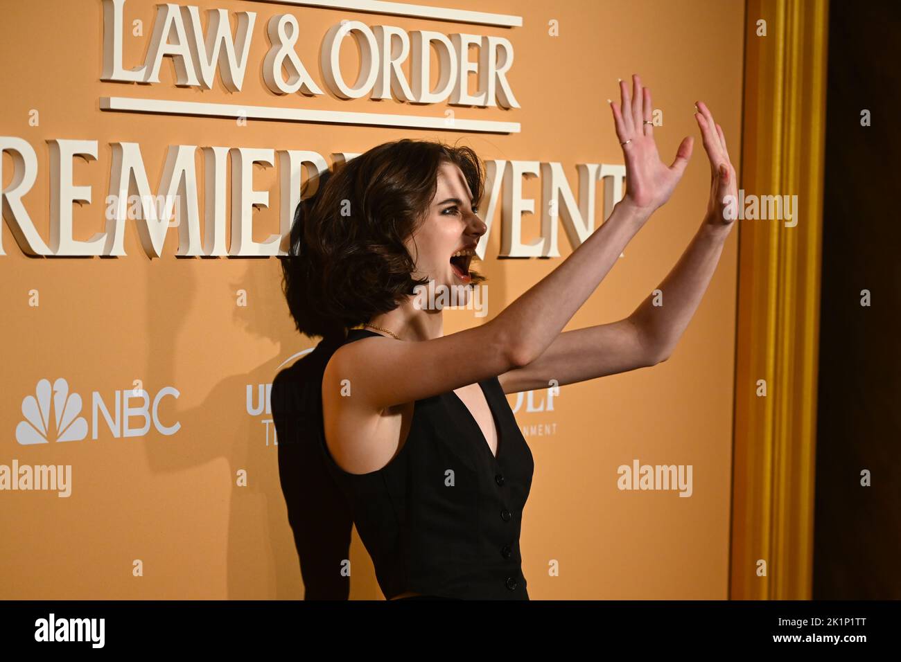 Ainsley Seiger attends NBC's "Law & Order" Season Premiere at Capitale ...