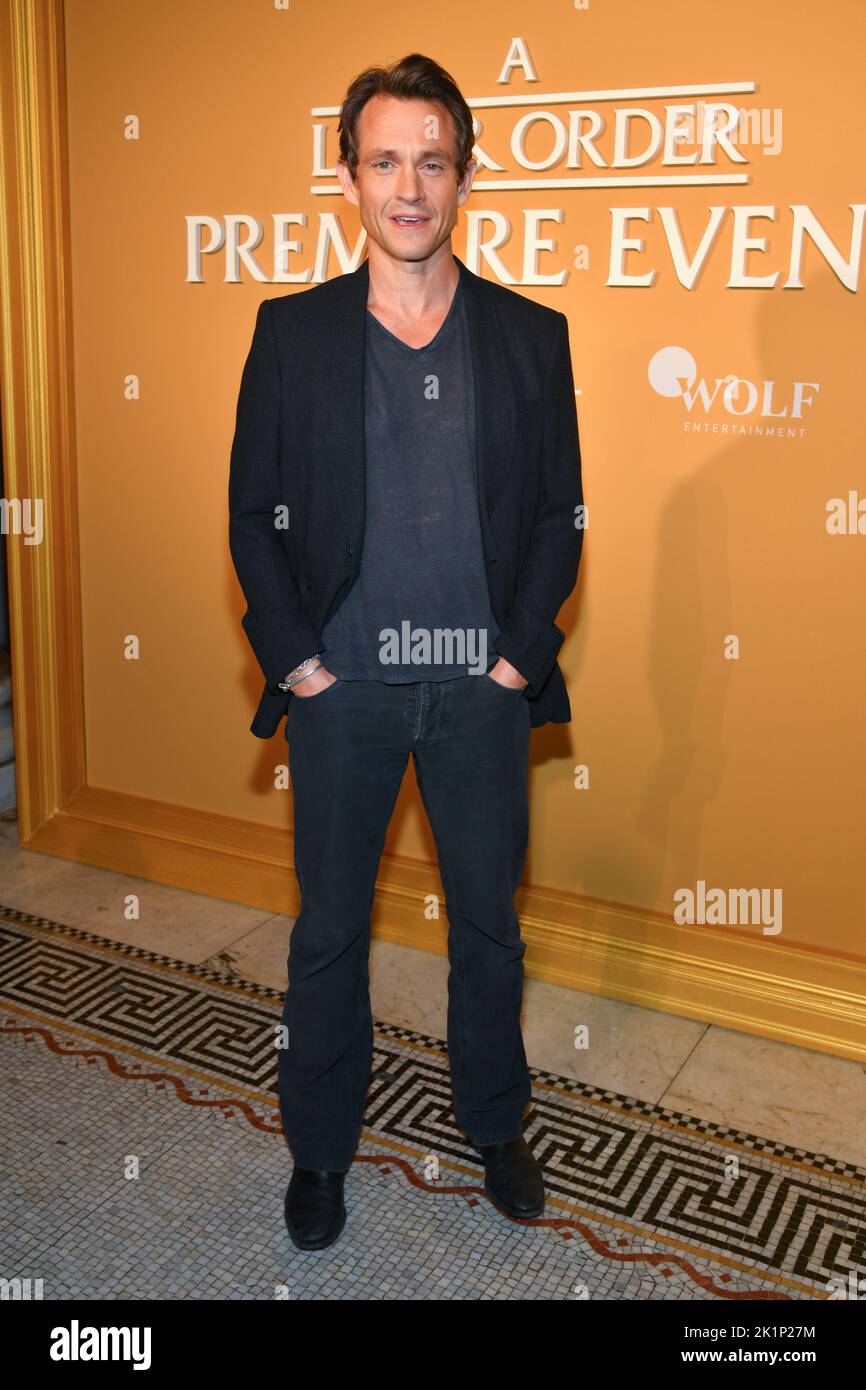 Hugh Dancy attends NBC's "Law & Order" Season Premiere at Capitale on ...