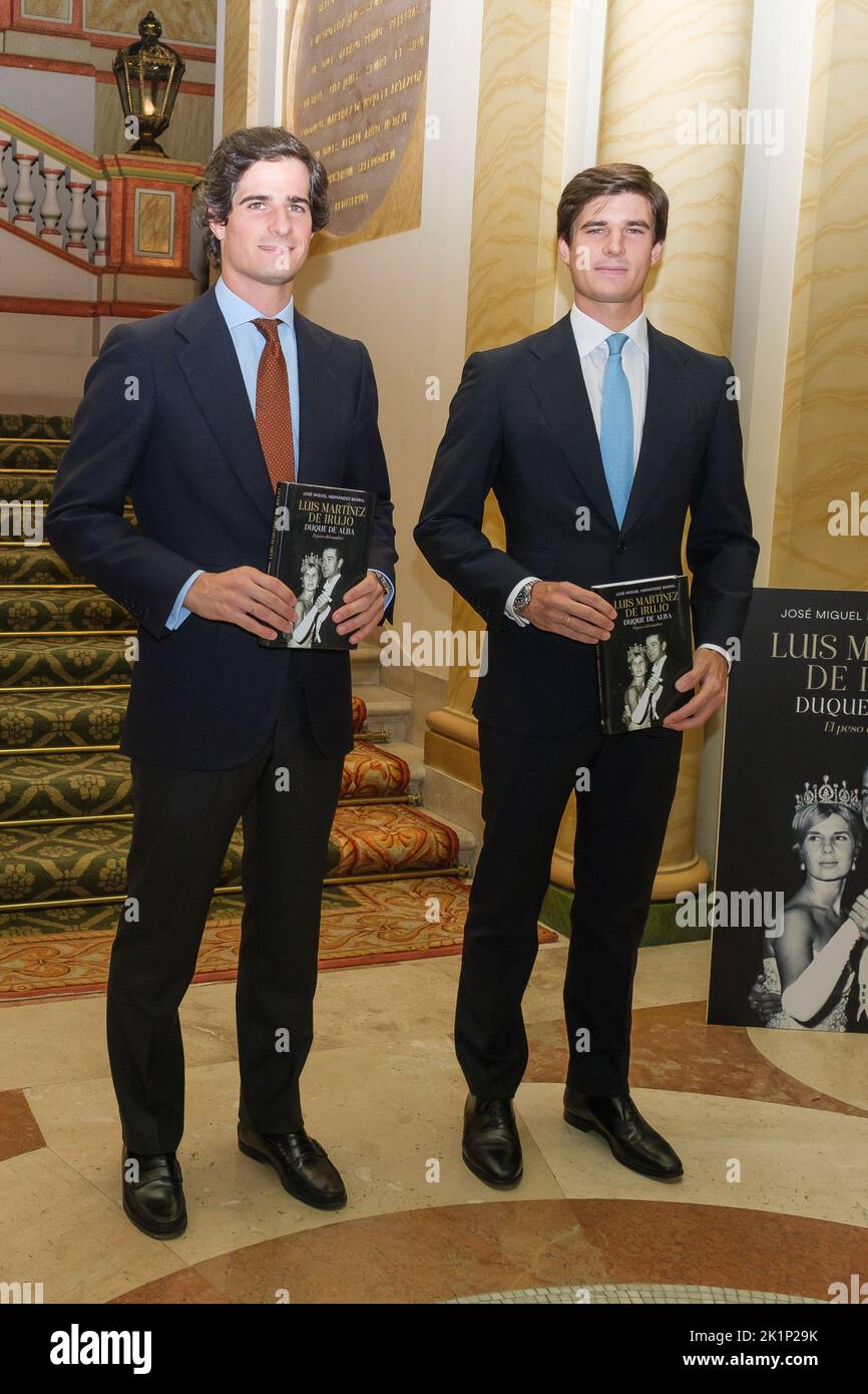 (L-R) Fernando Fitz-James Stuart and Carlos Fitz-James Stuart y Solis ...