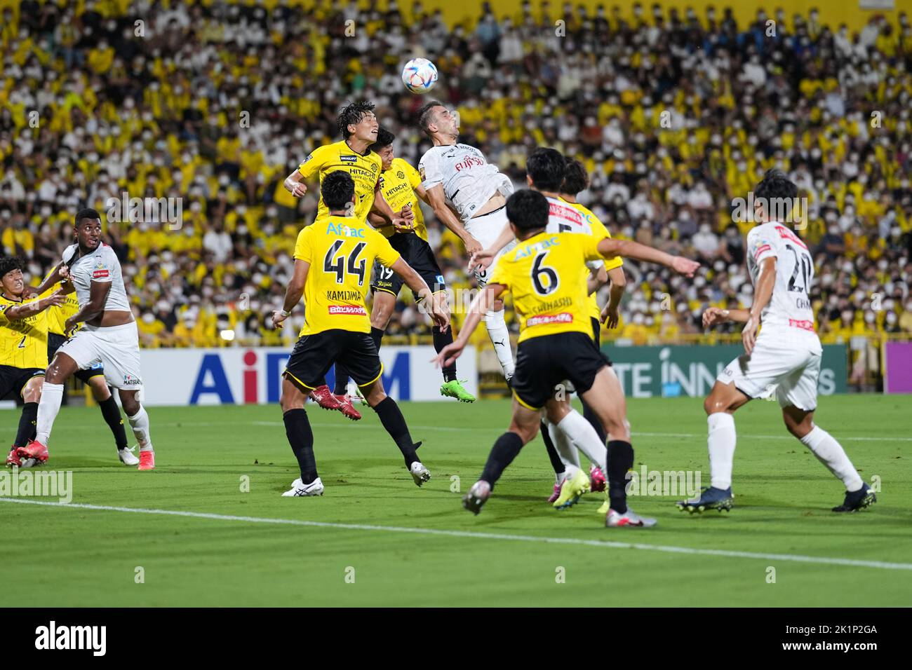 Sankyo Frontier Kashiwa Stadium, Chiba, Japan. 17th Sep, 2022. (L to R ...