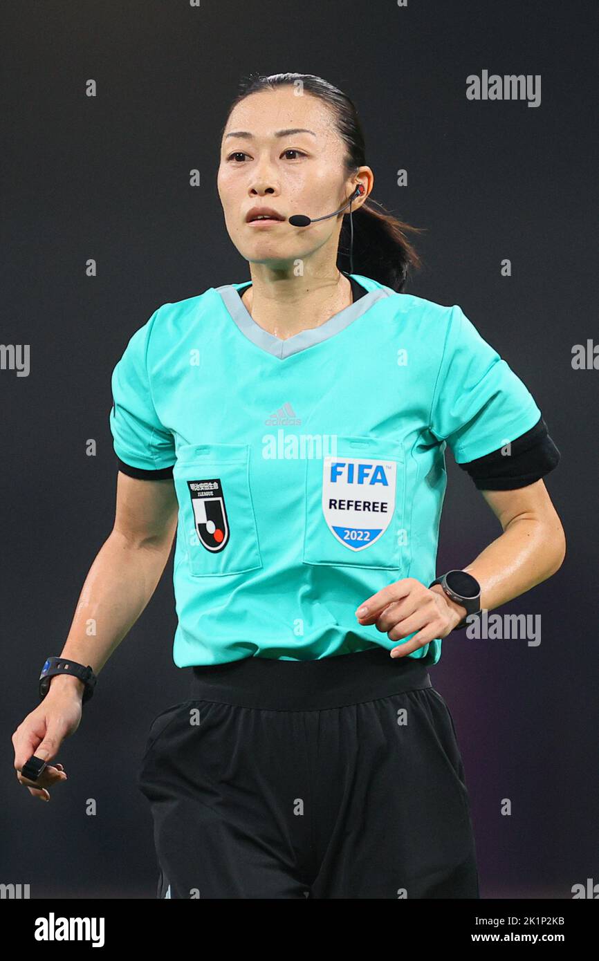 Tokyo, Japan. 18th Sep, 2022. Yoshimi Yamashita (Referee) Football ...