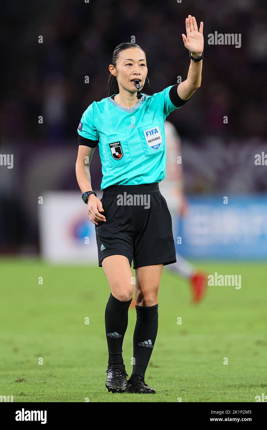 Tokyo, Japan. 18th Sep, 2022. Yoshimi Yamashita (Referee) Football ...