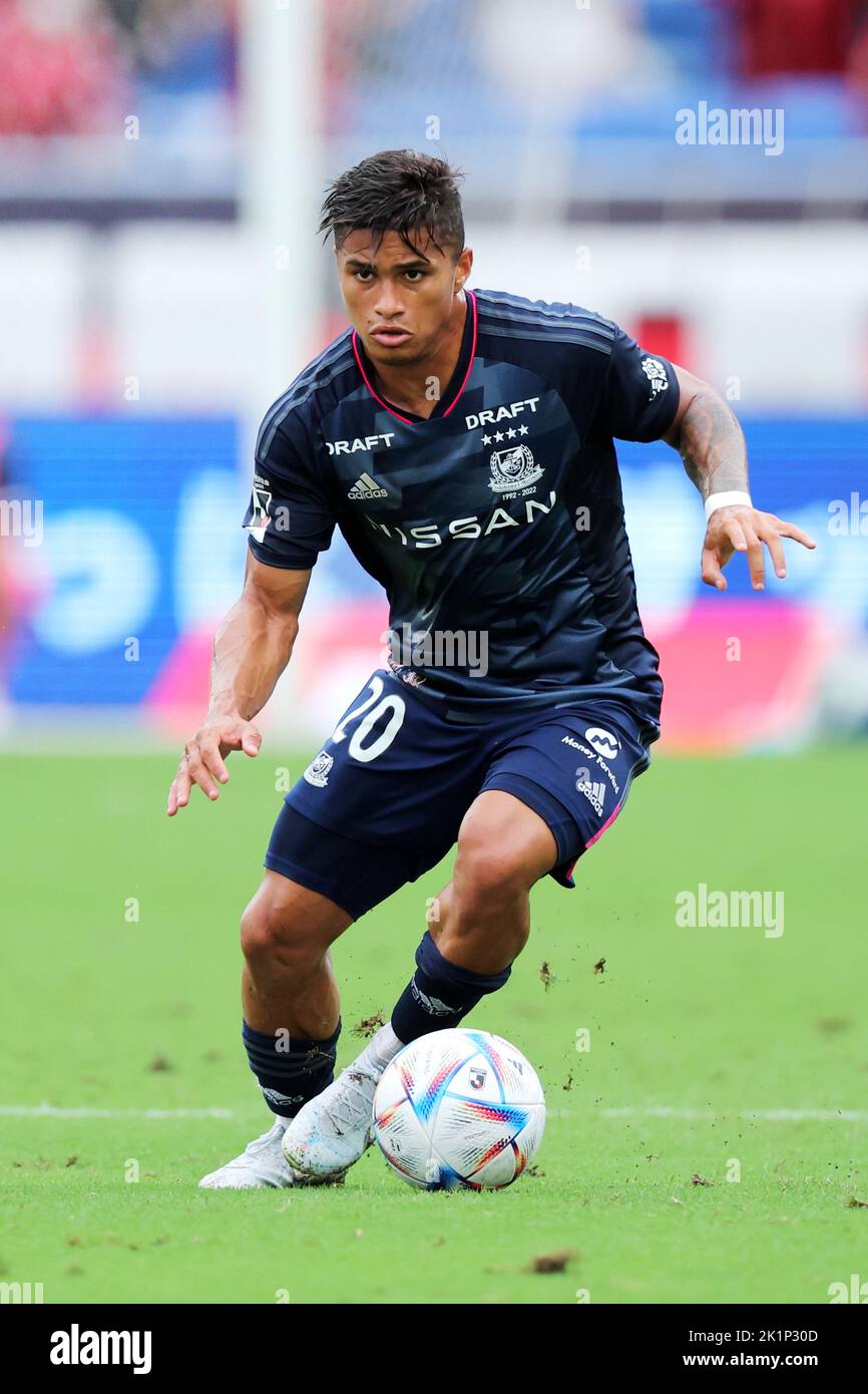 Kanagawa, Japan. 18th Sep, 2022. Yan Matheus (FMarinos) Football/Soccer ...