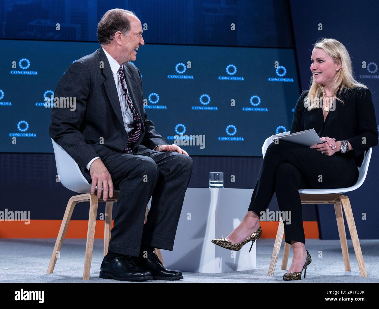 New York, NY - September 19, 2022: World Bank President David Malpass ...