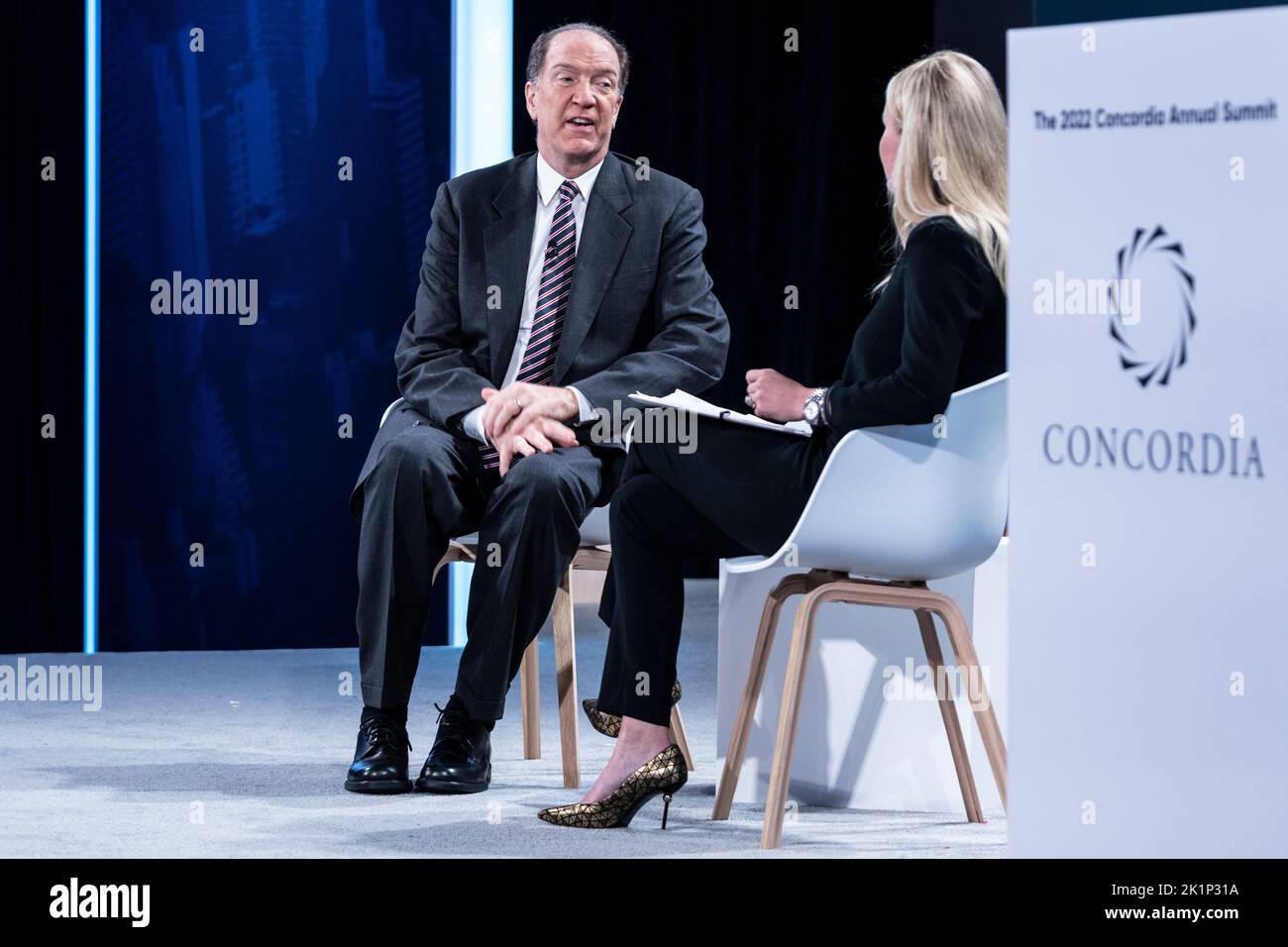 New York, NY - September 19, 2022: World Bank President David Malpass ...